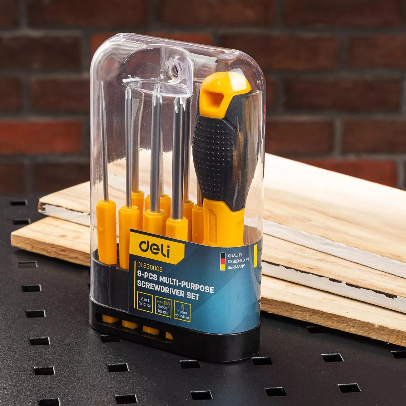 9-Piece Precision Screwdriver Set with Y-Shape Handle